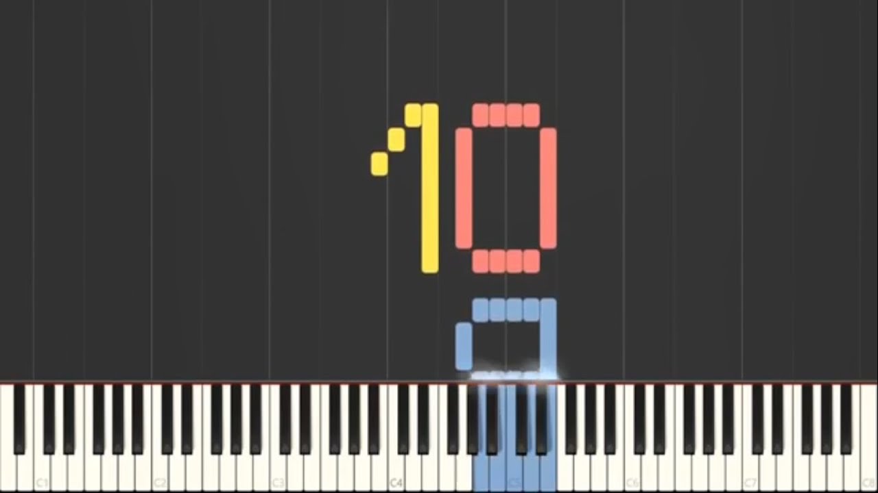 Como Tocar del 0 al 10 en piano - YouTube