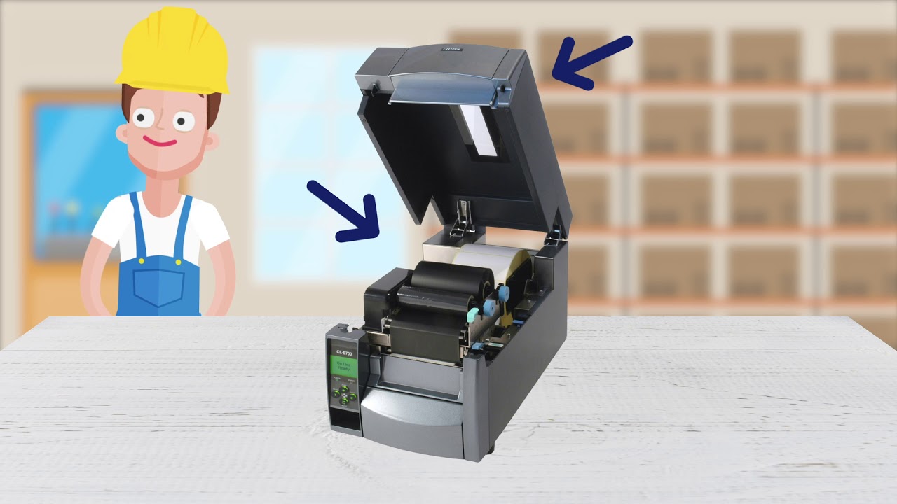 Citizen CL-S700 Industrial Printer - YouTube