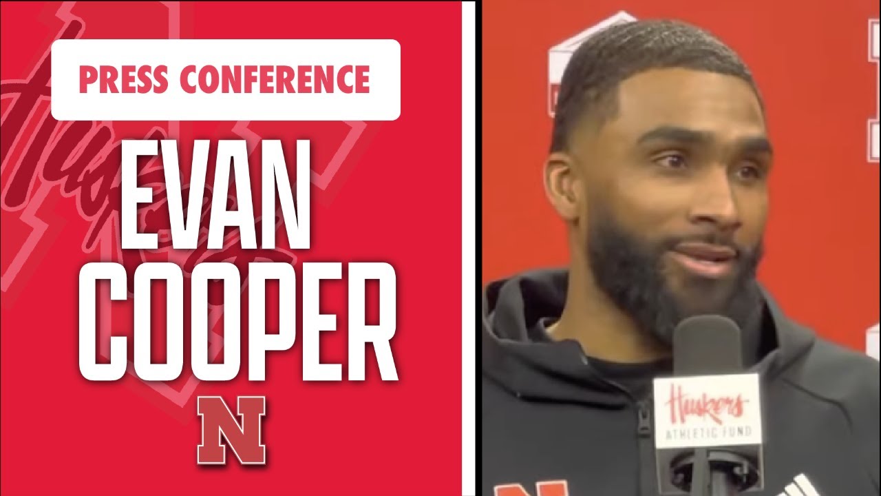 Nebraska Football's new DB coach Evan Cooper meets with the media I ...