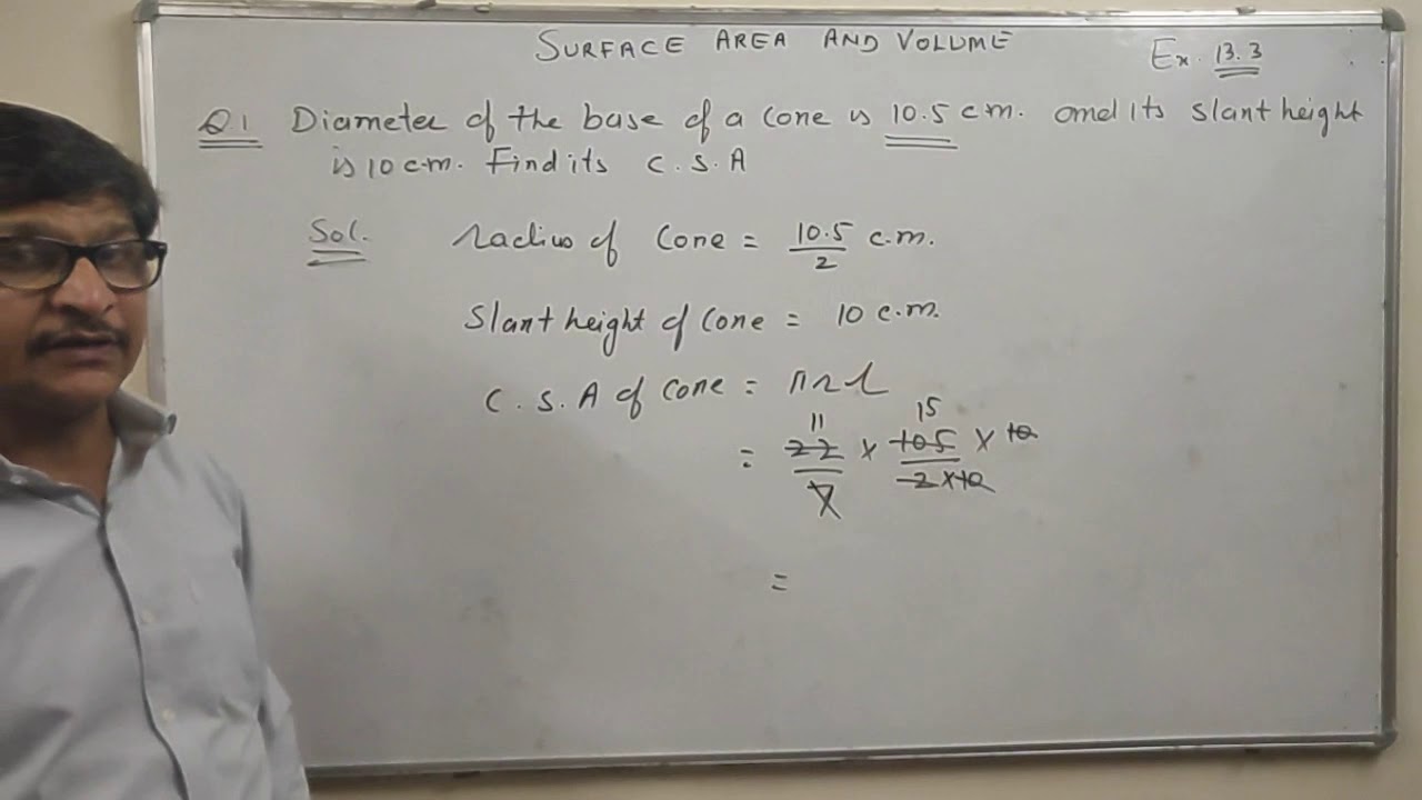 Class 9 || CH 13 Surface Area And Volume|| Part 3 || TSA and CSA Of ...