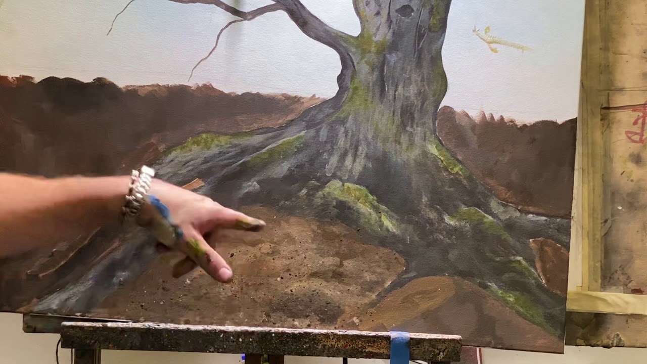 Painting dirt , and making it magical - YouTube