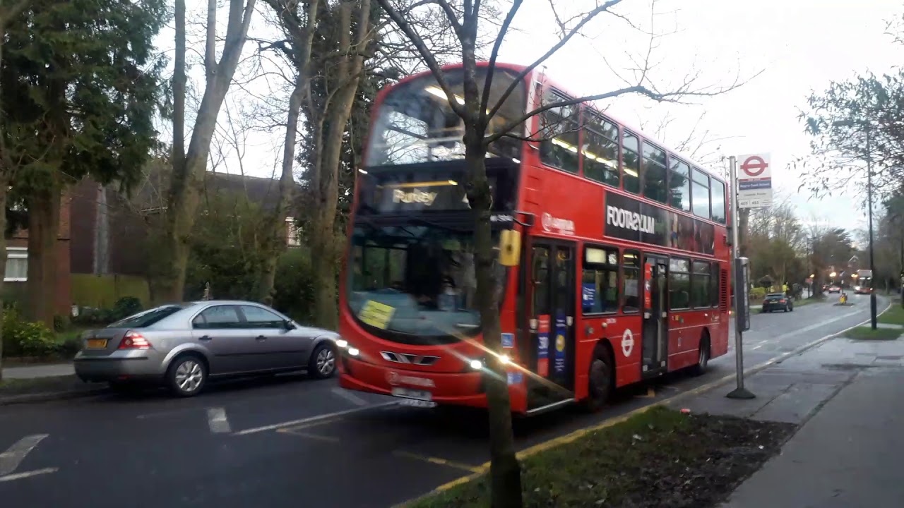 3 Buses all here passing by on Route 663 & 405D towards Purley ...