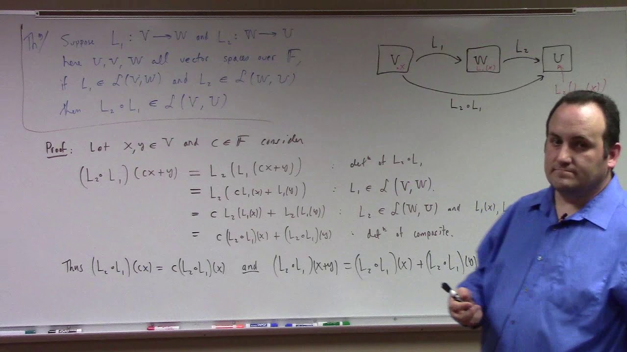 Linear Algebra: linear transformations leading to isomorphism, 3-5-18 ...