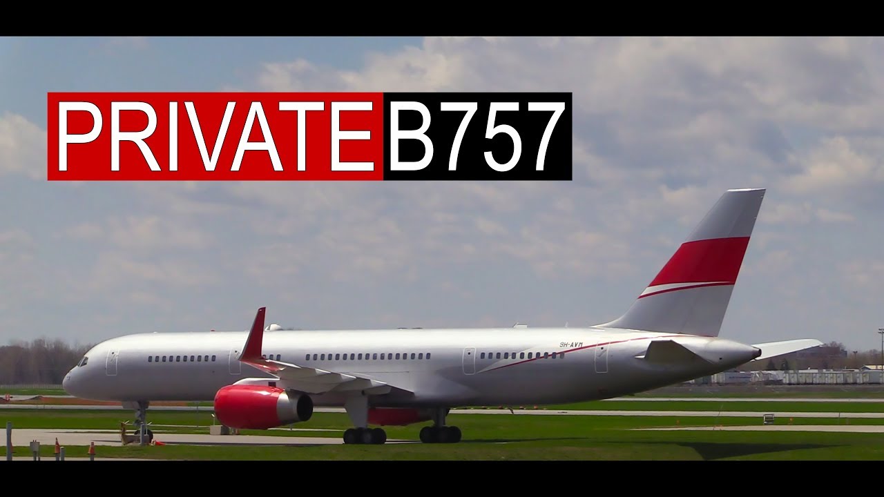 JETMAGIC | PRIVATE Boeing 757 Spotted at Montreal Airport - YouTube