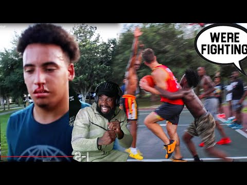 LOOK AT HIS NOSE! They Were Talking CRAZY SH** & Wanted To Fight!! 5v5 Basketball