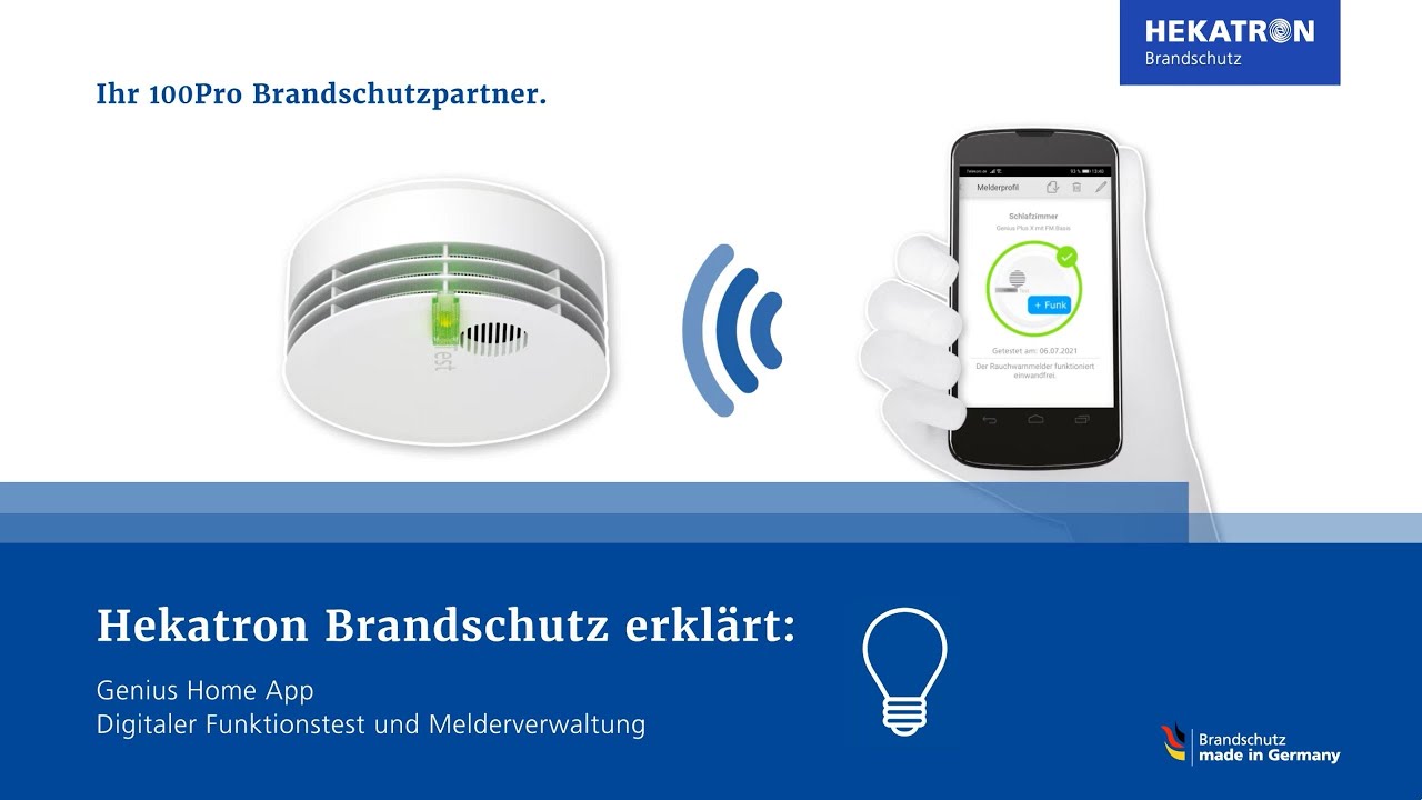 Hekatron Brandschutz erklärt: Genius Home App für Rauchmelder und die ...