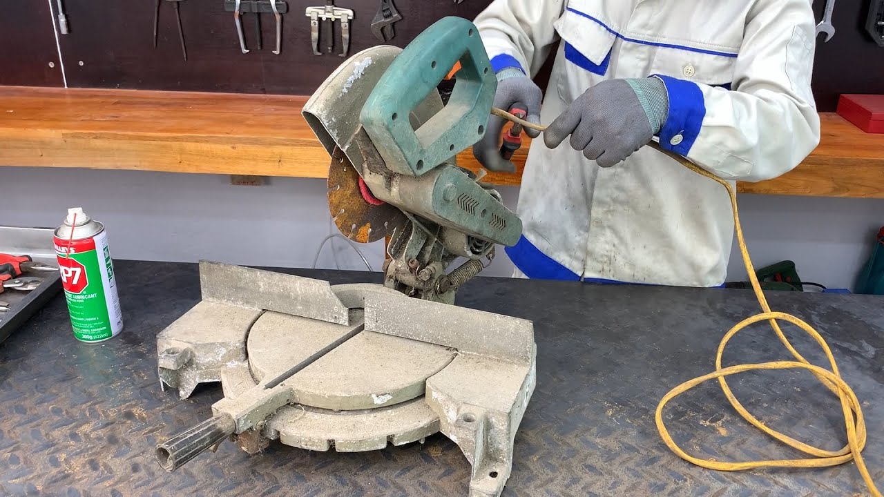 Restoration Old Rusty Aluminum Cutter // Completely Restore Old Broken ...