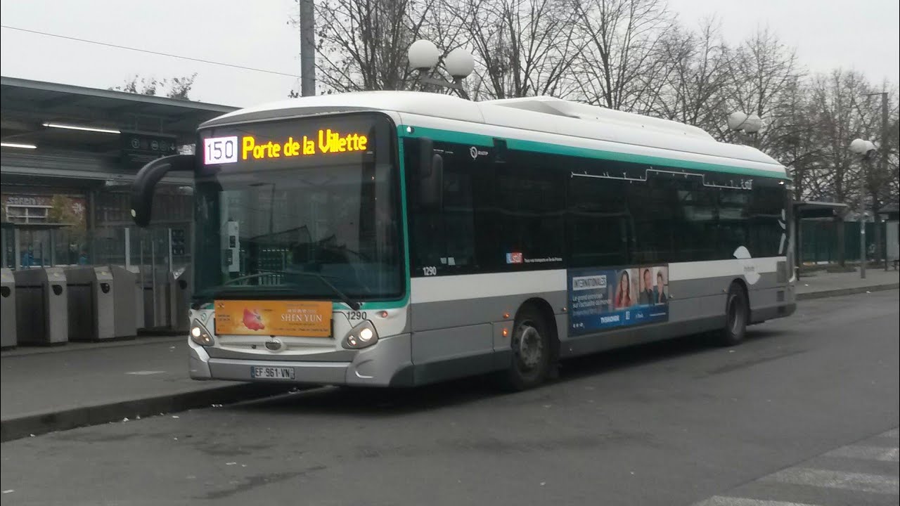 Bus 150 RATP - HeuliezBus GX 337 Hybride - YouTube