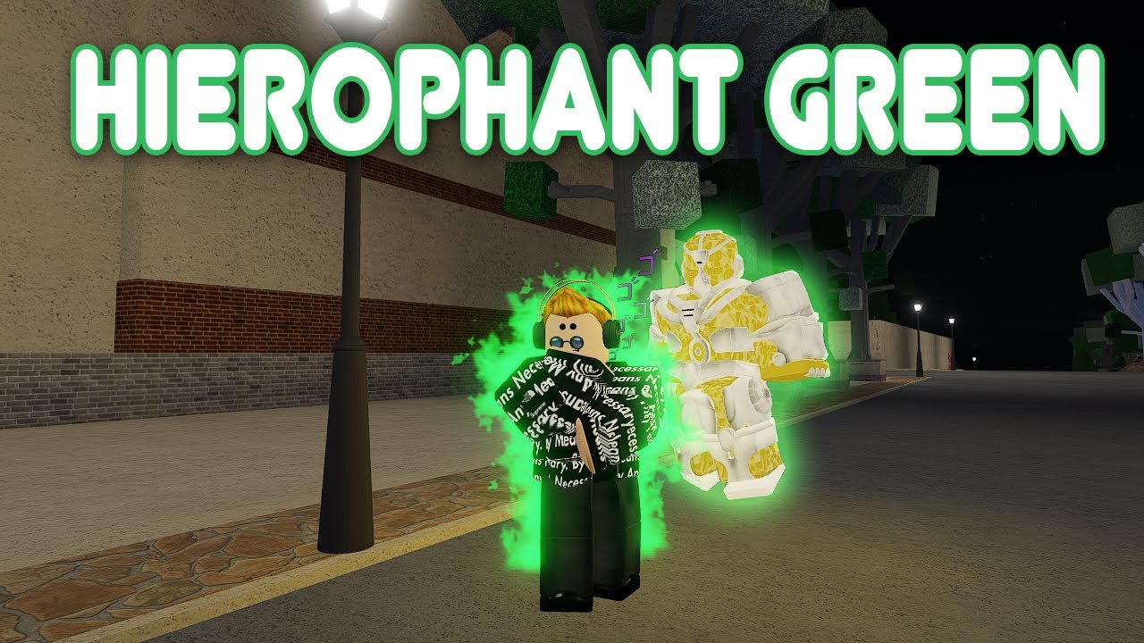 [YBA] Hierophant Green In 1v1 - YouTube