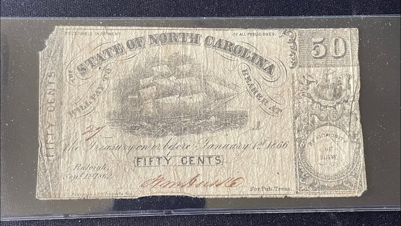 1862 Carolina 50 cent freebie!!! - YouTube
