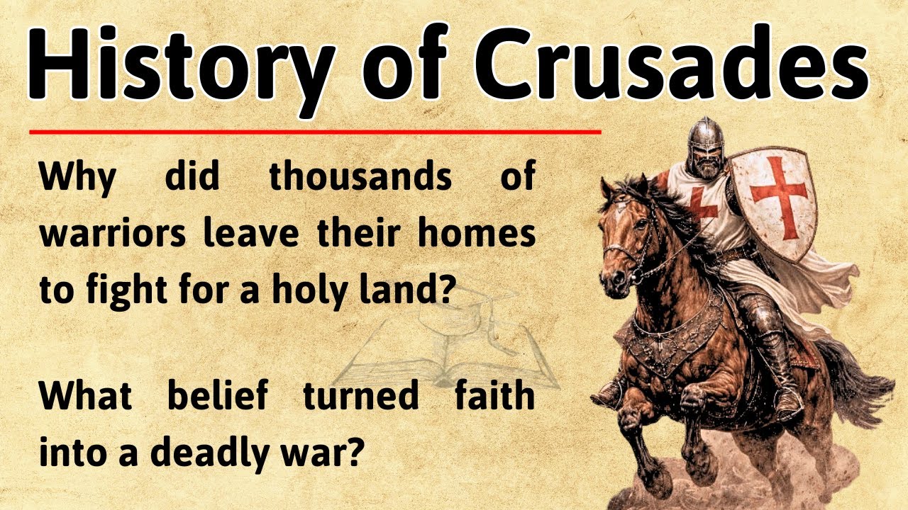 History of the Crusades ️⚔️🛡️ || Learn English Through Story Level 3 📖 ...