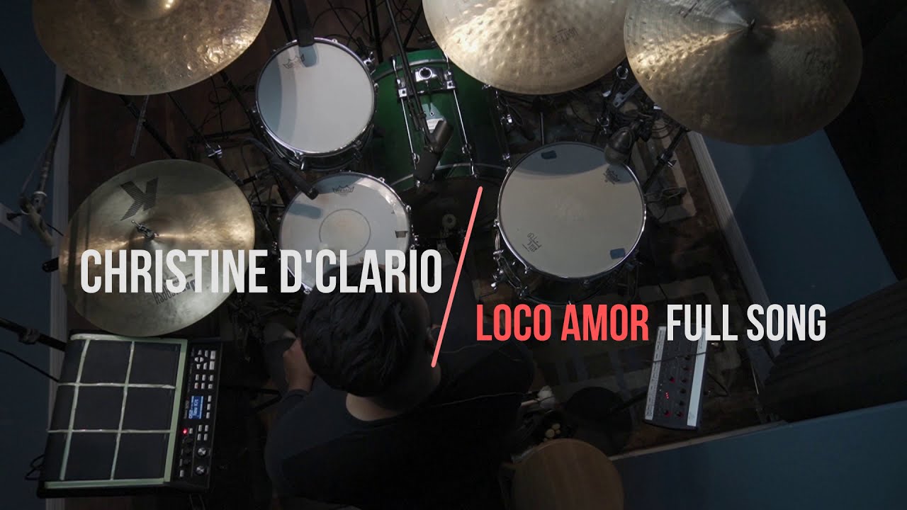 LOCO AMOR | CHRISTINE D'CLARIO | DRUM COVER - YouTube