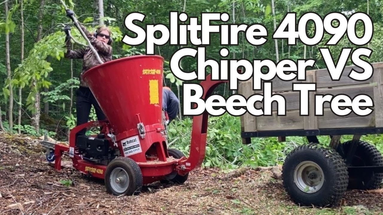 Splitfire 4090 Chipper VS Beech Tree - YouTube