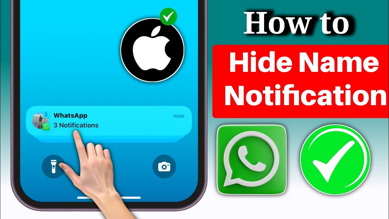 How to Hide Name Notifications On Iphone | Hide Name On Whatsapp ...
