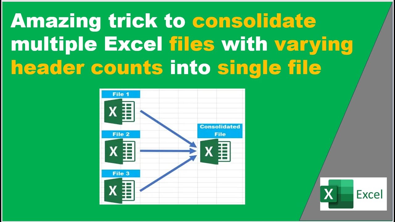 Amazing trick to consolidate multiple Excel files with varying headers ...