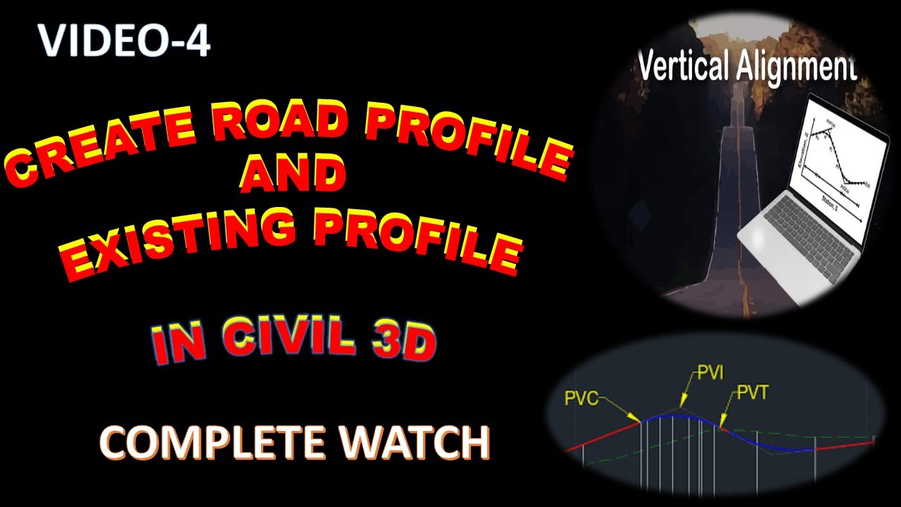 How to Create Road Profile in AutoCAD Civil 3D | Design on Existing ...