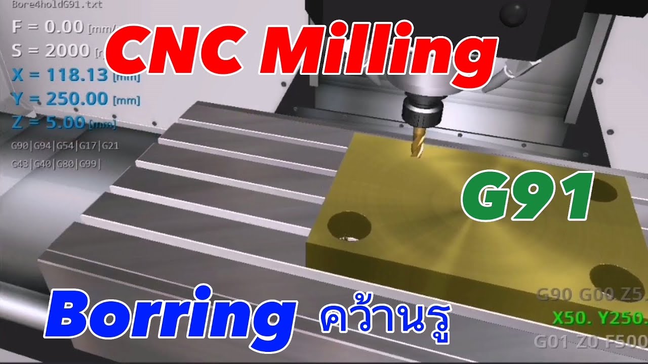 CNC Milling 4 Boring G91 YouTube cnc-milling-4-boring-g91-youtube