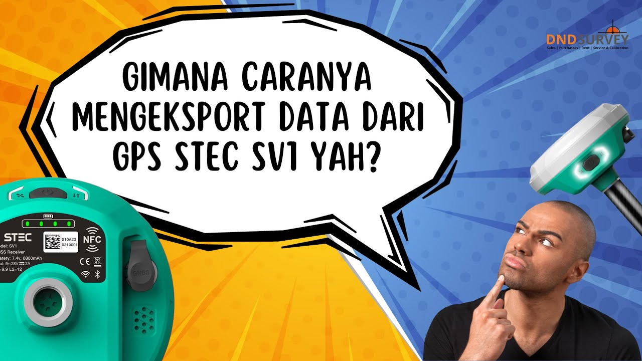 Eksport data GPS RTK GEODETIK STATIK STEC SV1 Satelit Technology - YouTube