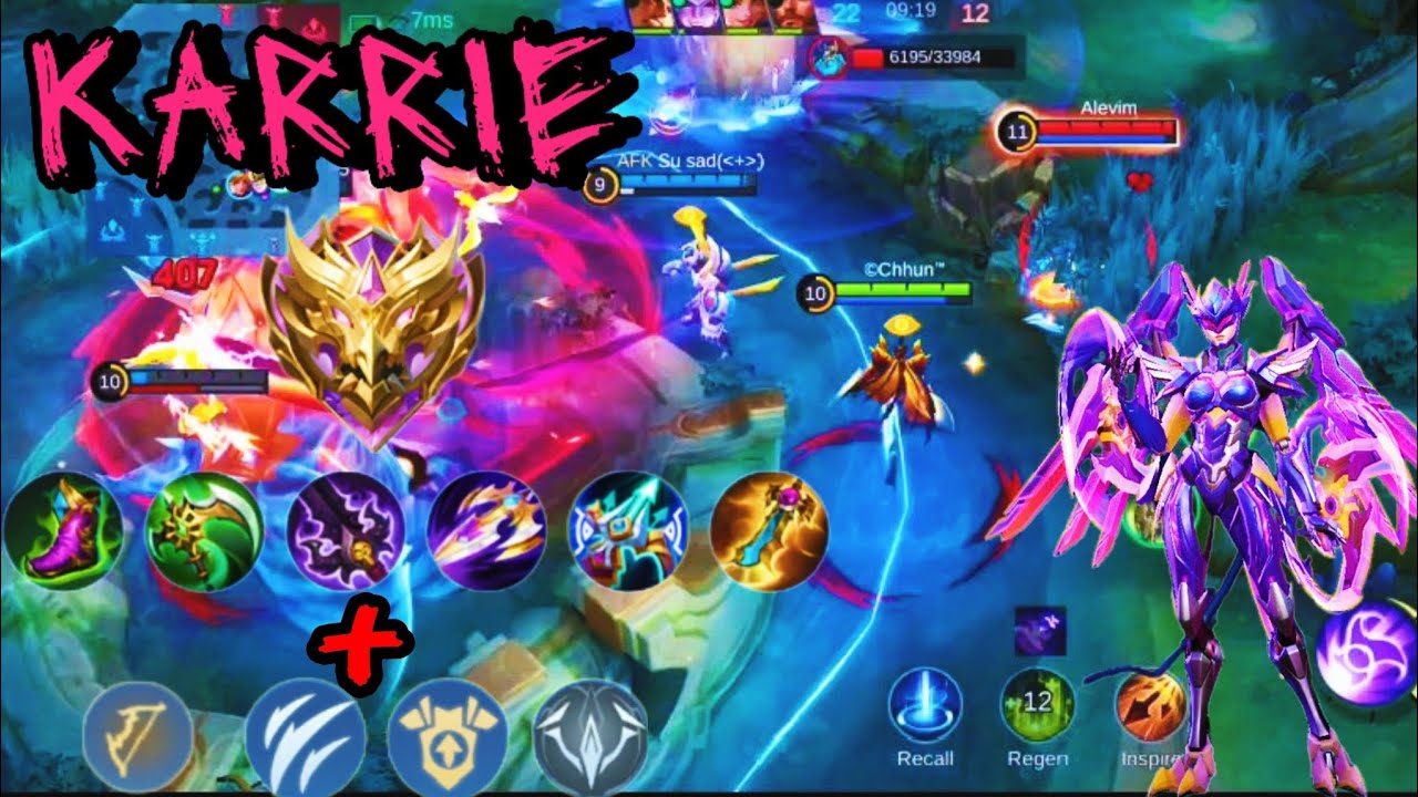 Karrie new emblem build|MLBB Karrie Gold Lane|Karrie best build item ...
