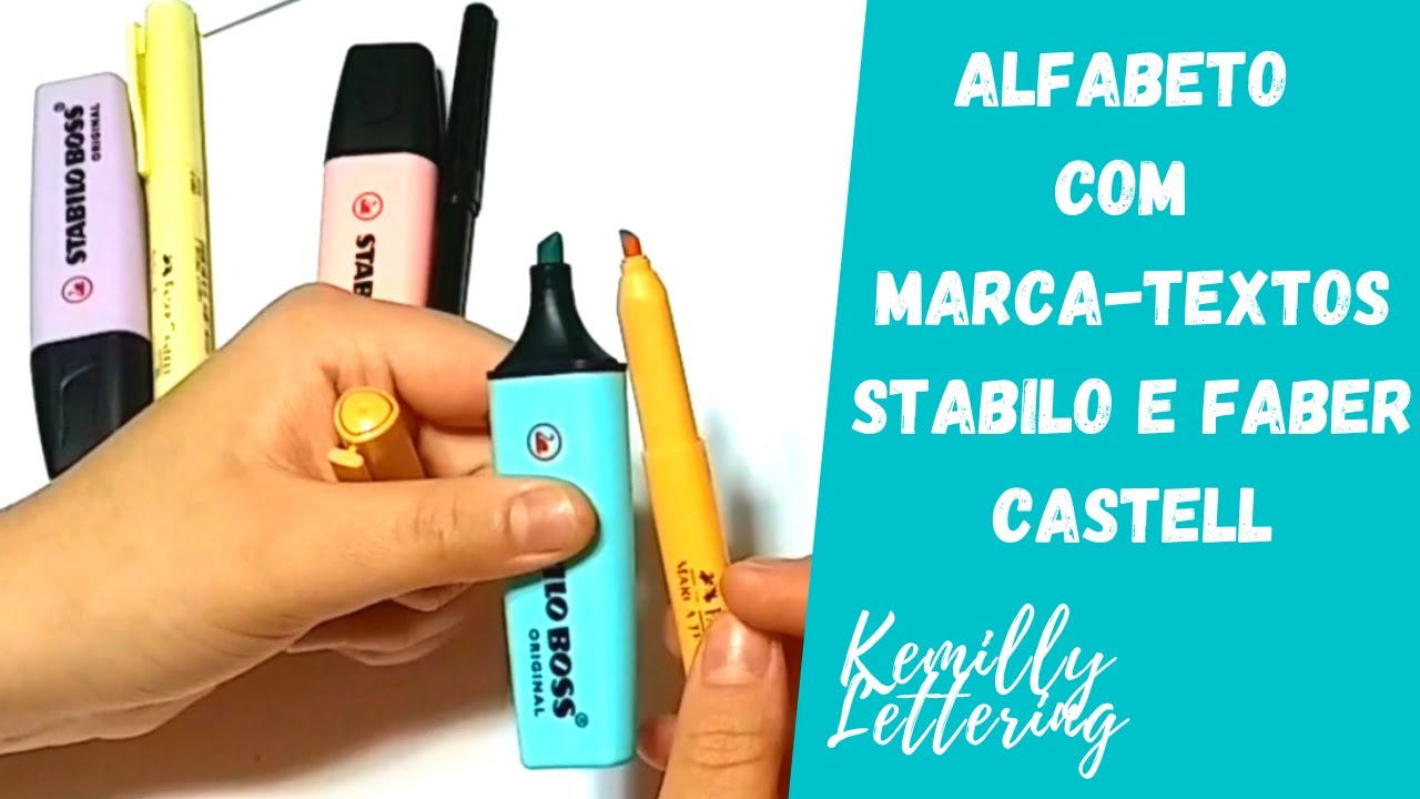 Lettering passo a passo #2 | Alfabeto com MARCA-TEXTO (How to lettering ...