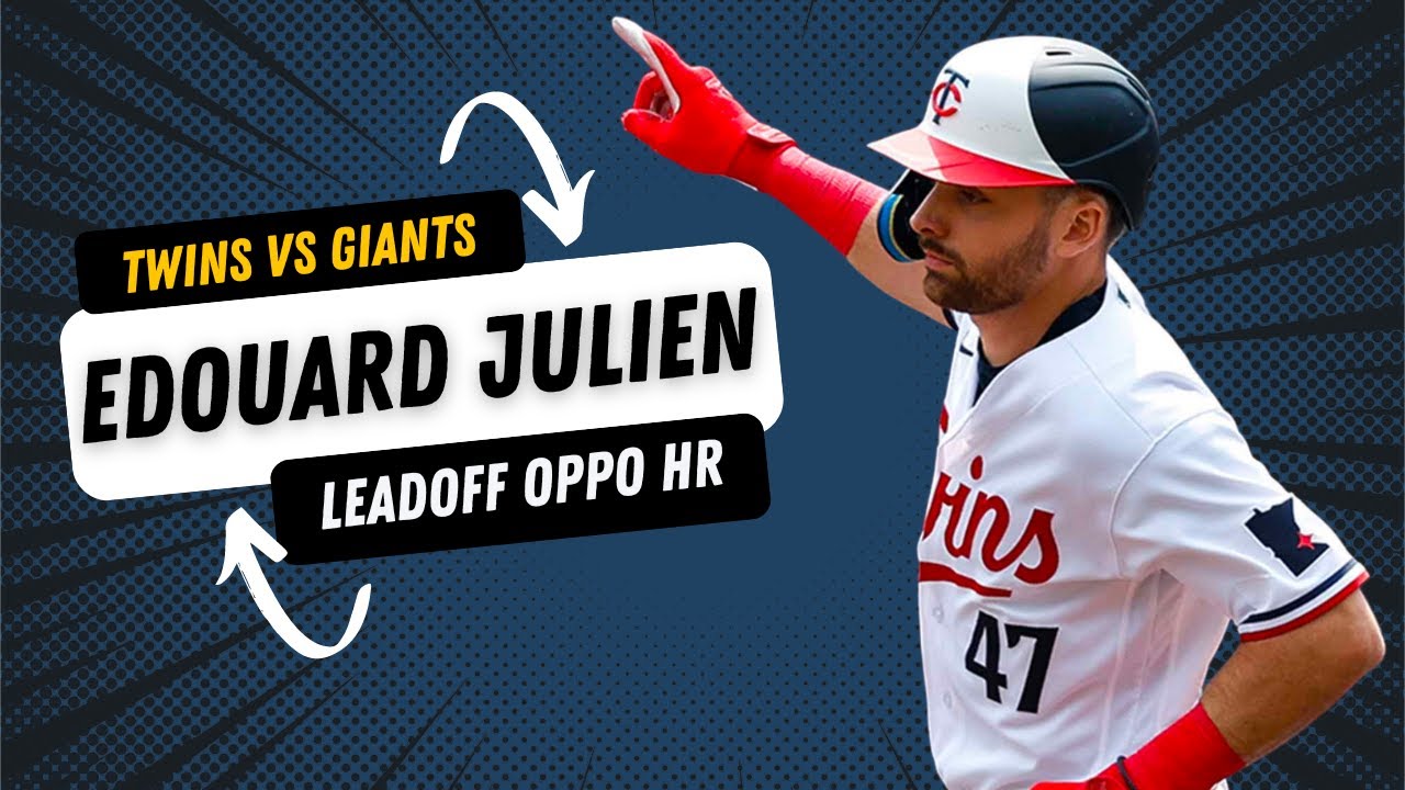Edouard Julien Leadoff Oppo Home Run | Minnesota Twins vs San Francisco ...