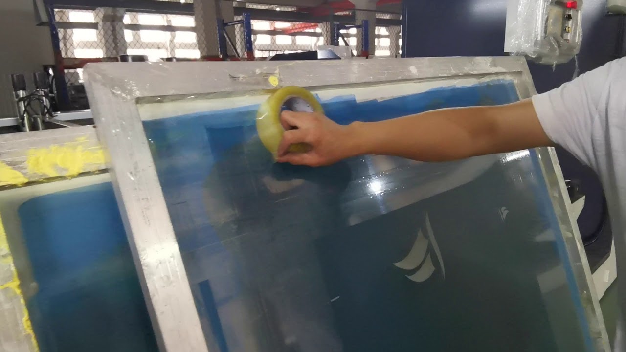 10.Screen Printing Machine Instruction-- printing plate treatment - YouTube