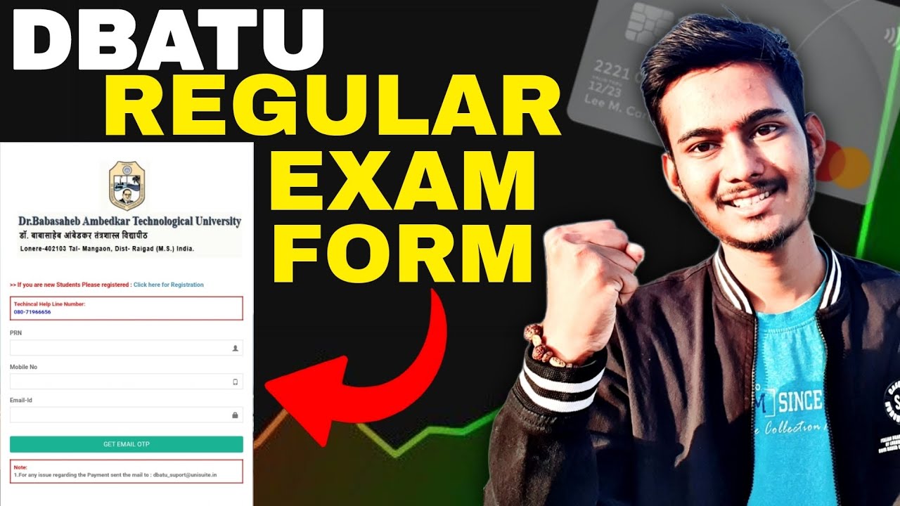 🔴 DBATU REGULAR EXAM FORM FILLING || COMPLETE PROCESS WITHOUT ERROR ...