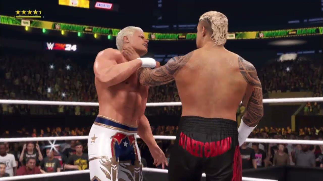 The Bloodline vs Cody Rhodes, Randy Orton & Kevin Owens: Money in The Bank, Jul 6, 2024 - YouTube