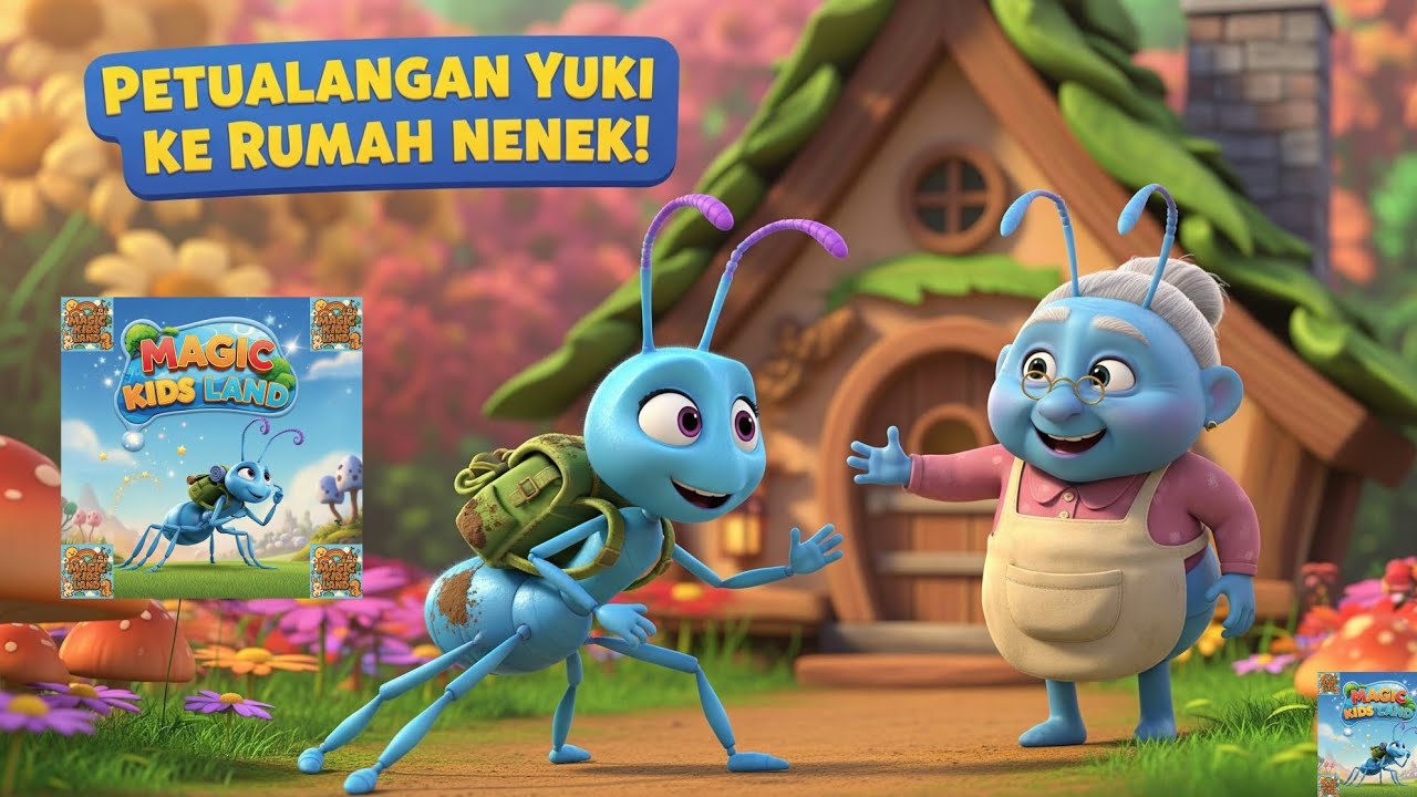 Petualangan Seru! Yuki Semut Biru Mengunjungi Neneknya 💙🐜 - YouTube