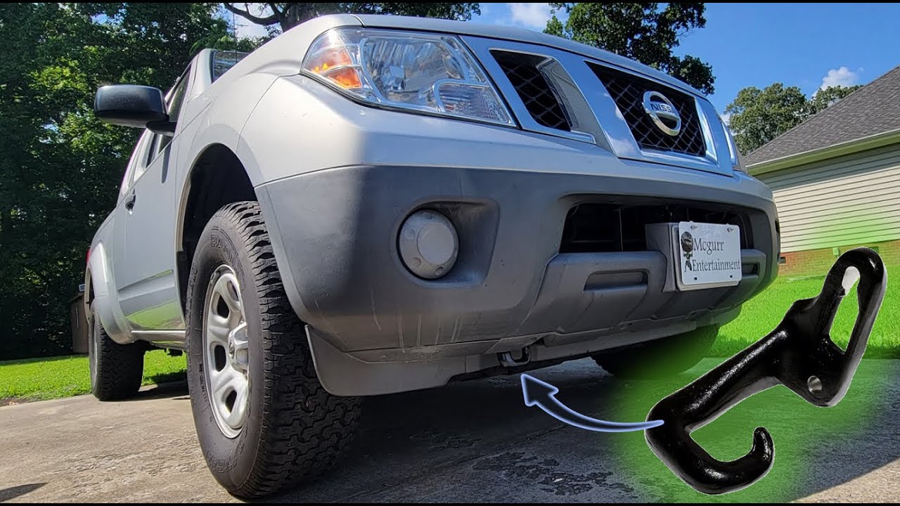 How To Install A Tow Hook For Nissan Frontier Xterra Pathfinder YouTube