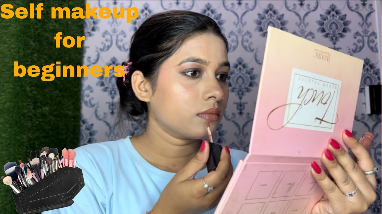 Self Makeup Tutorial For Beginners | simple makeup for Beginners #makeup #makeuptutorial - YouTube