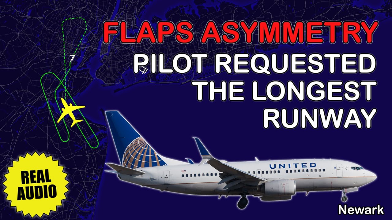 Flight control issue. Flap asymmetry. United Boeing B737 need to return ...