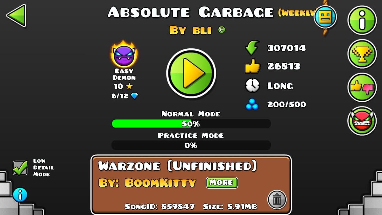 I spend over 10 minutes trying to beat an “easy” level in Geo Dash ...