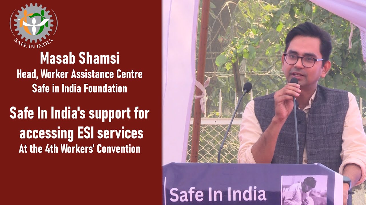 Safe In India's support for accessing #ESI services. How🤷‍♂️? Watch to ...