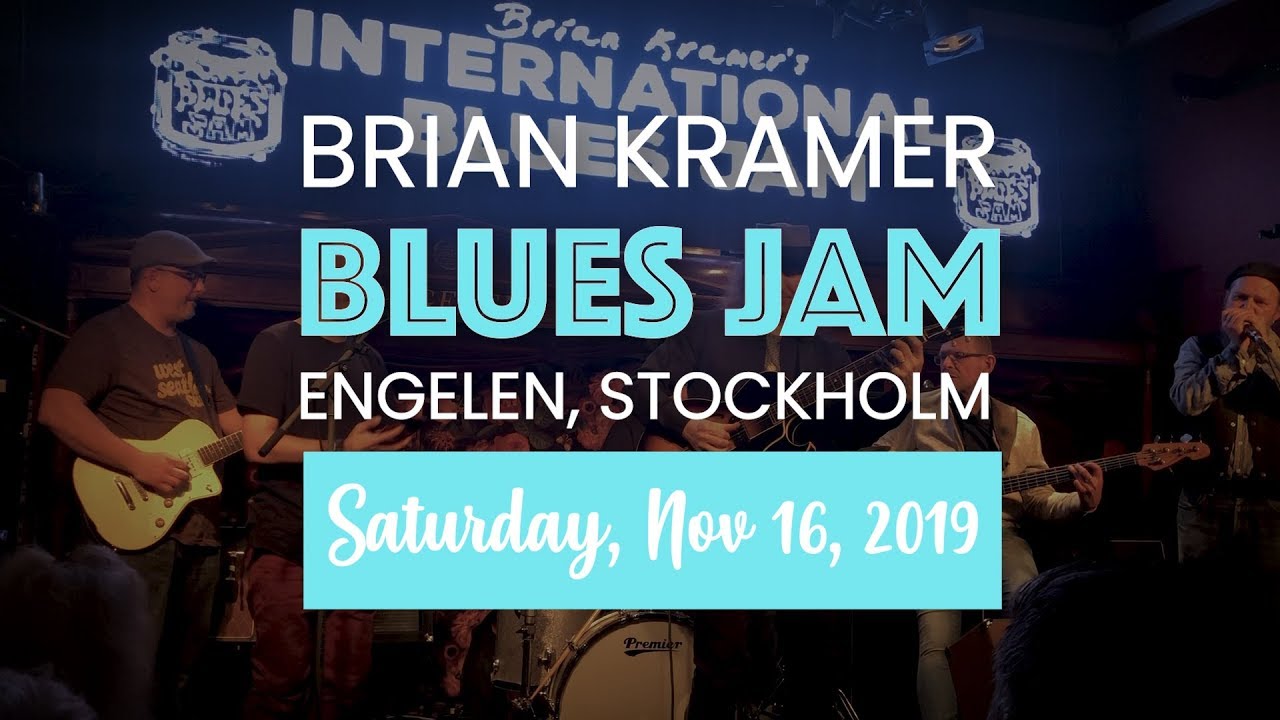 Brian Kramer Open Blues Jam at Engelen with guests playing Dust My ...