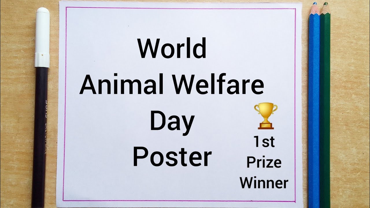 World Animal Welfare Day Drawing || World Animal Welfare Day Poster ...