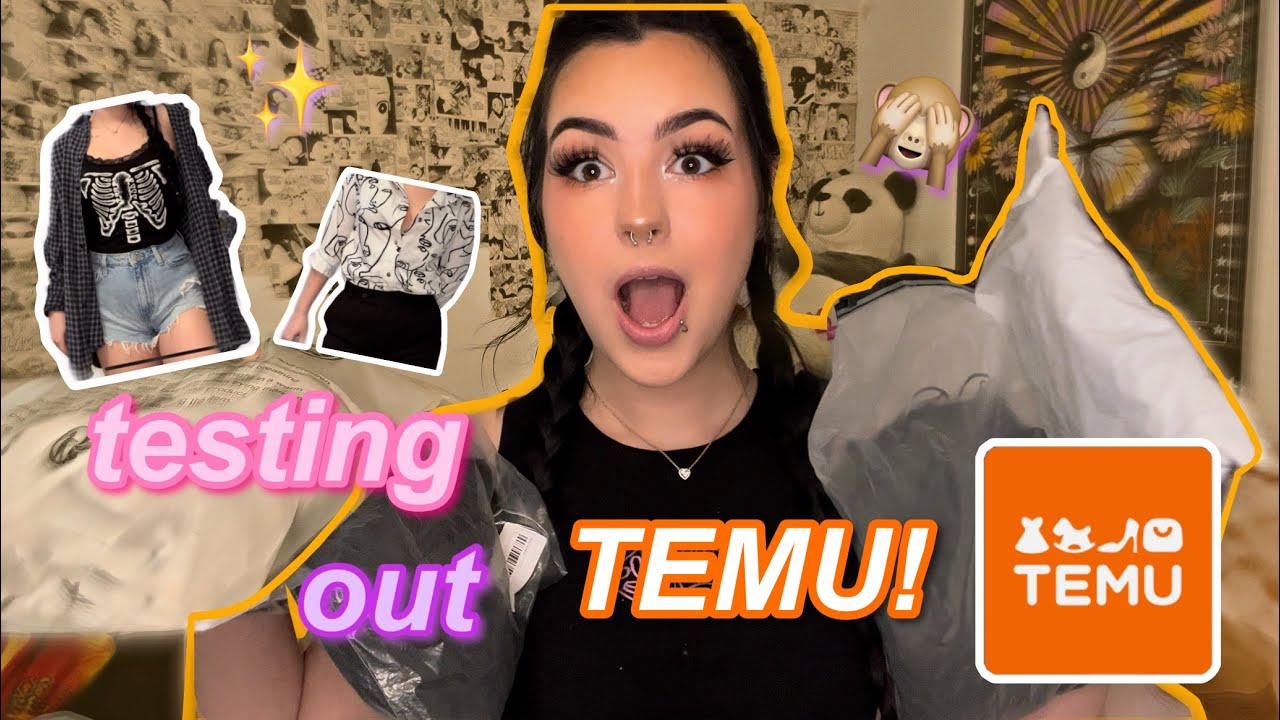 testing and trying on TEMU for the first time !! (clothes, accessories ...