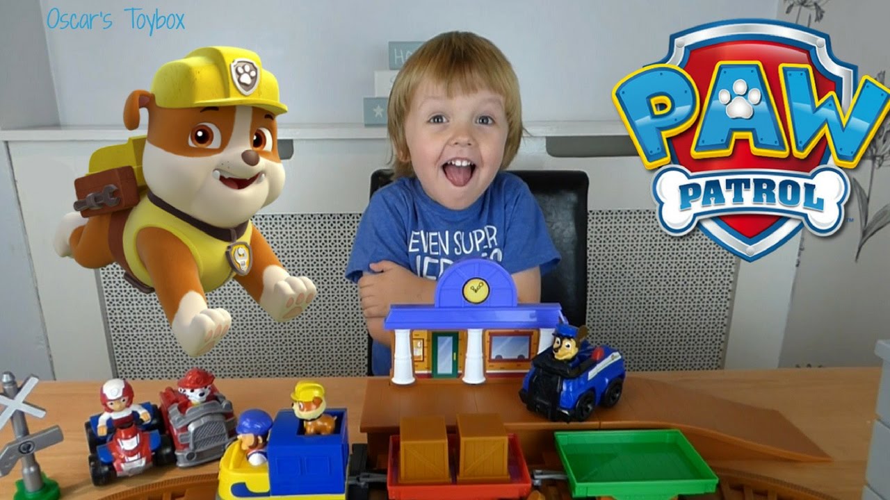Paw Patrol Roll Patrol Adventure Bay Railway Unboxing and Playtime ...