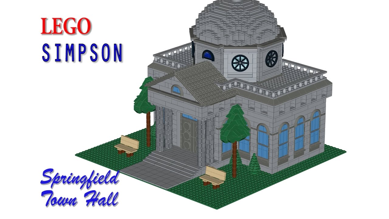 LEGO - Town Hall Springfield - Mairie de Springfield - MOC Simpson ...