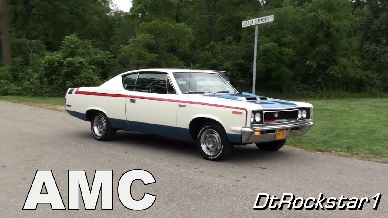RARE AMC Cars Exiting: AMX, Javelin, Rebel Machine, SC/Rambler, Matador ...