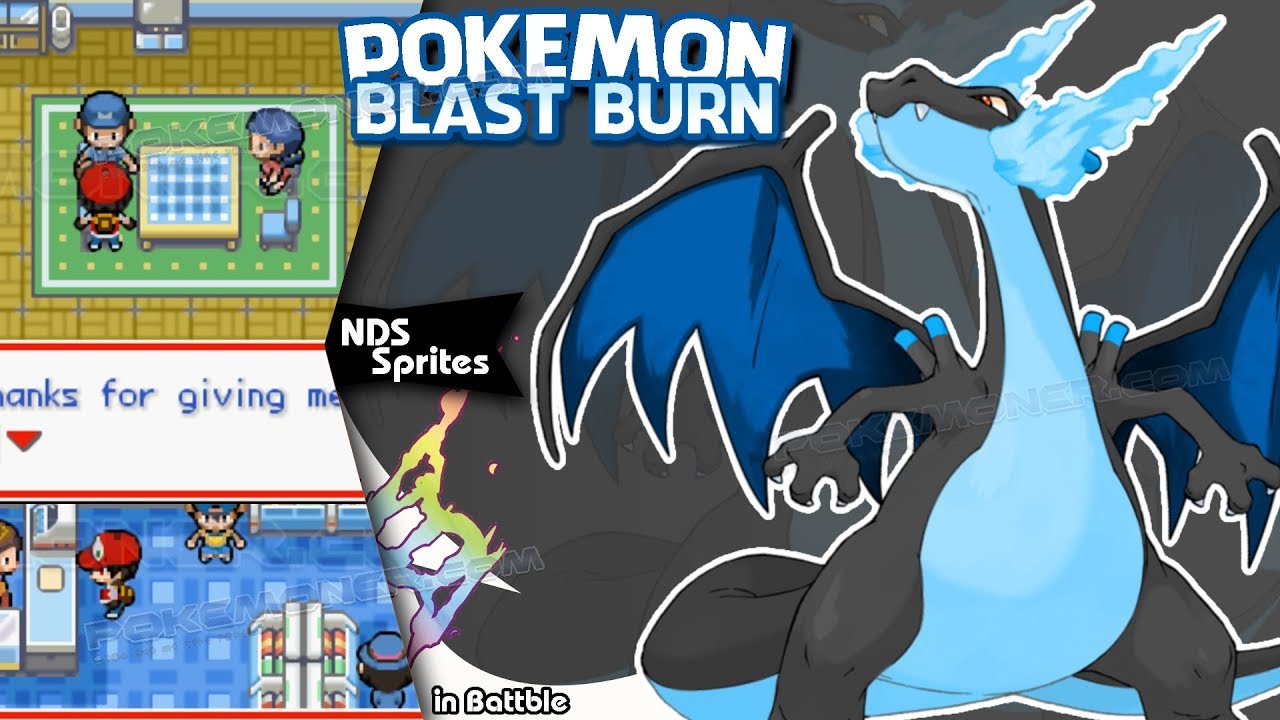 Pokemon Blast Burn - NDS Sprites Plus Mega Evo in a NEW GBA GAME! - YouTube