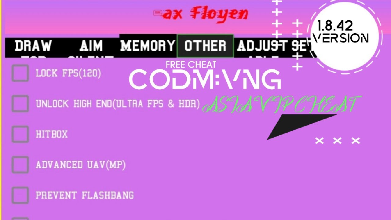 FREE CODM:VNG | MOD MENU 1.8.42.VIP CHEAT MX v1(OUTDATED) - YouTube