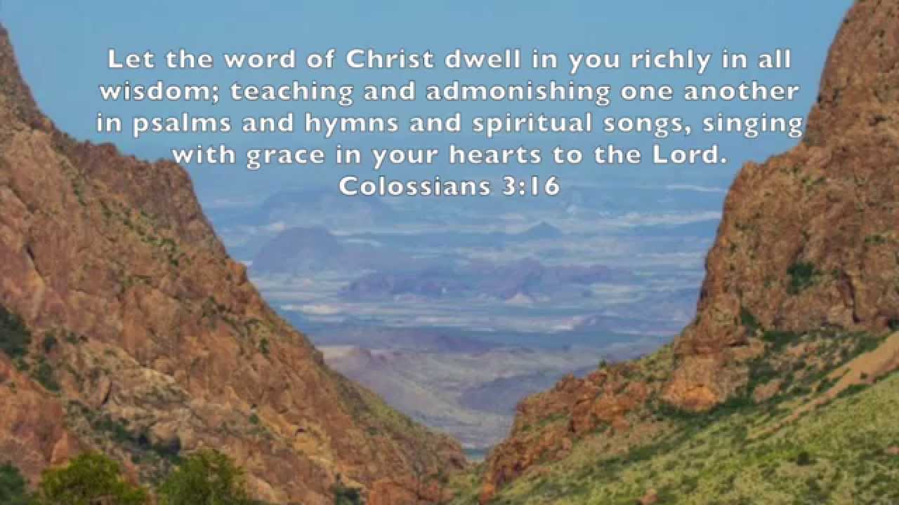 Colossians 3:16 King James Version - YouTube