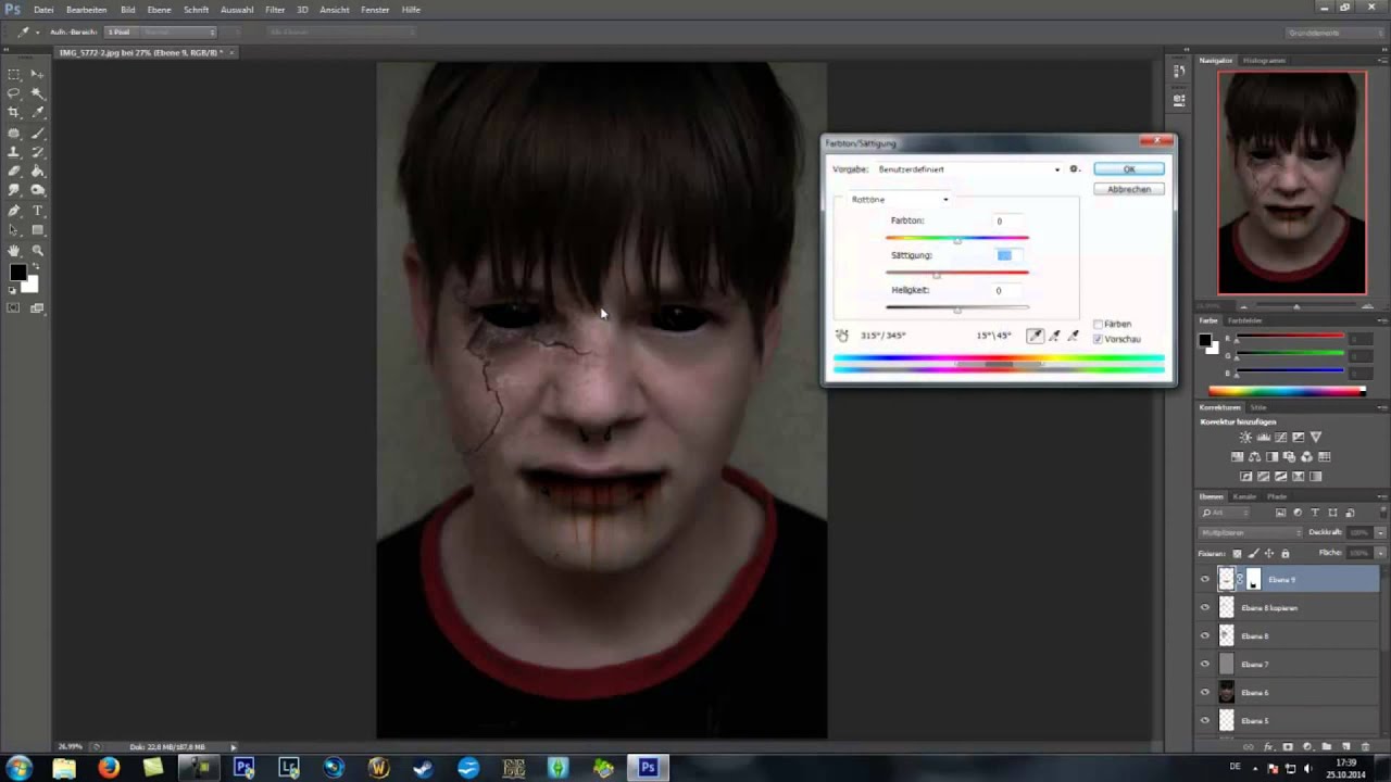 Demon Makeover in Adobe Photoshop CS6 - YouTube