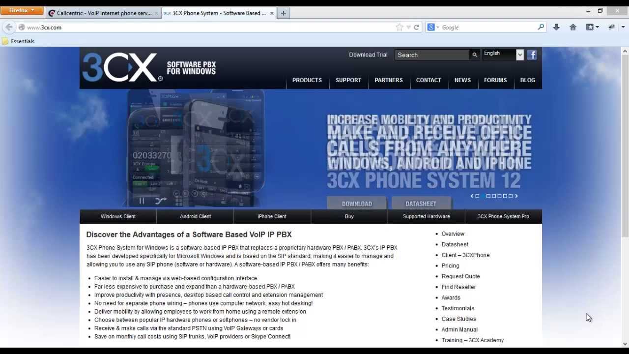 How to configure Callcentric VoIP with 3cx Phone System - YouTube