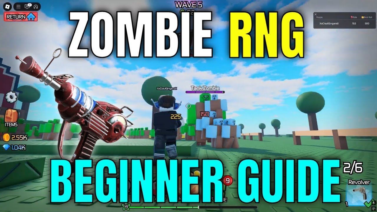 ZOMBIES RNG BEGINNER GUIDE! (Weapons, Money, Potions) - Roblox - YouTube