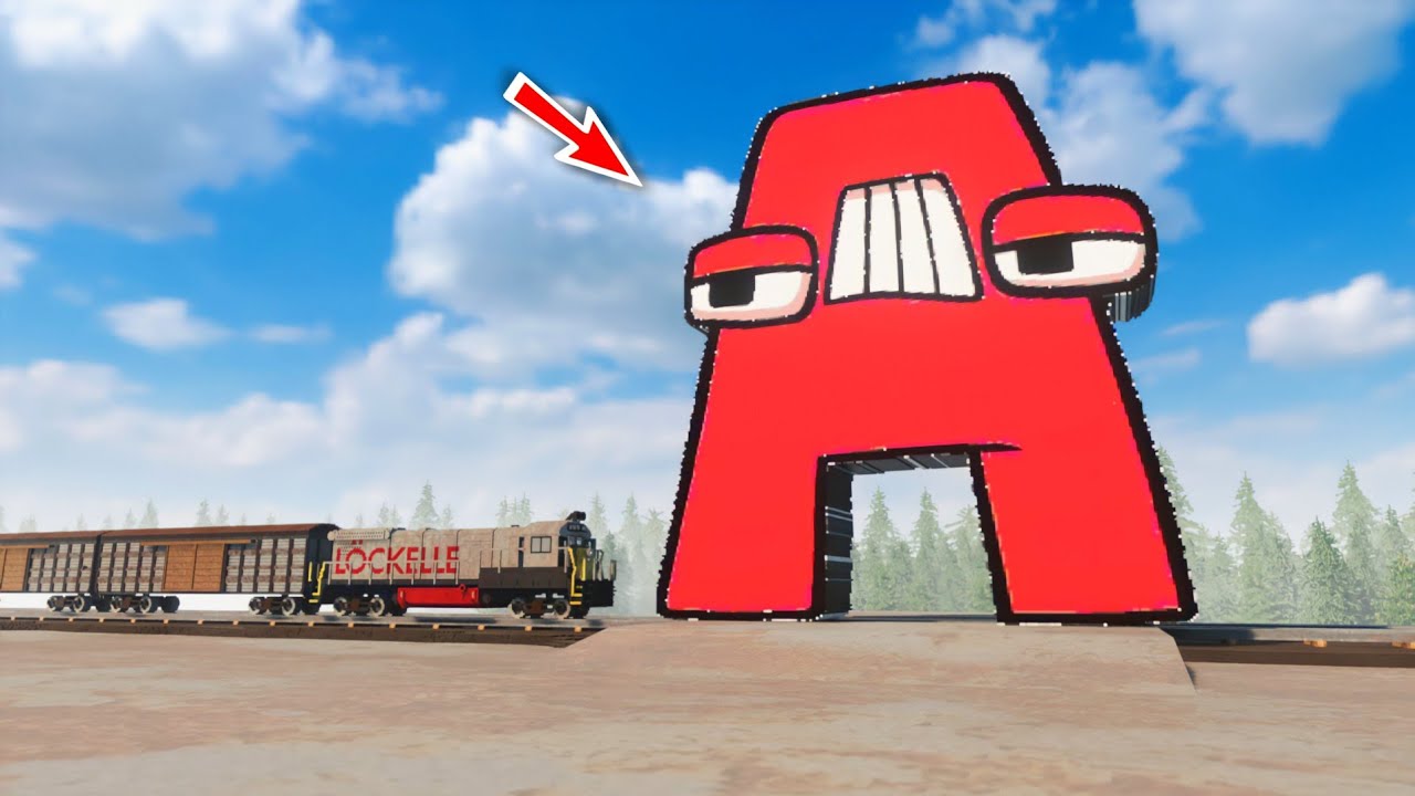 ALPHABET LORE vs BIG TRAIN IN TEARDOWN - YouTube