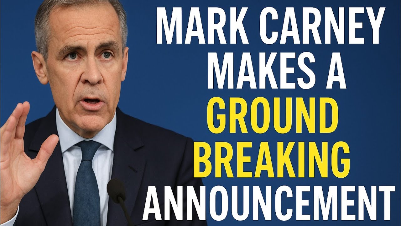 CANADA 'MARK CARNEY'S GROUND BREAKING ANNOUNCEMENT TODAY!A NEW CANADA ...