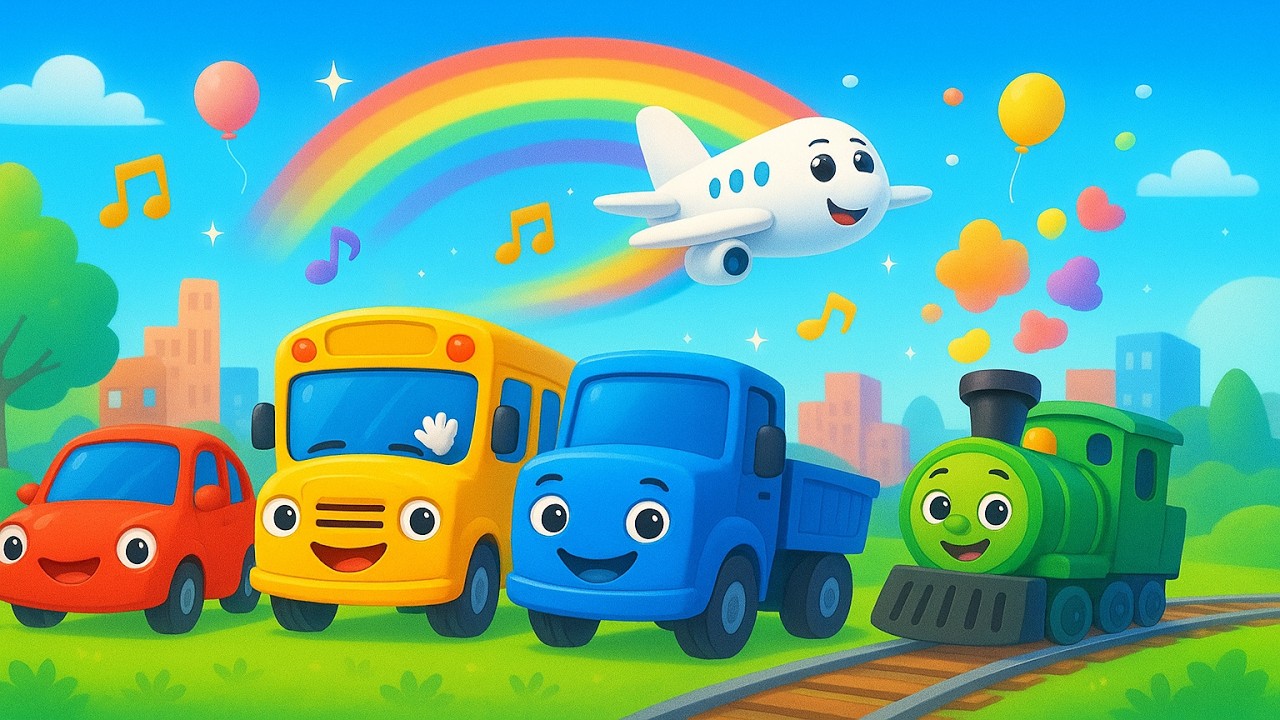 Vehicles Song | Vehicles Galore! Cars, Trucks, and Bikes Oh | Nursery ...