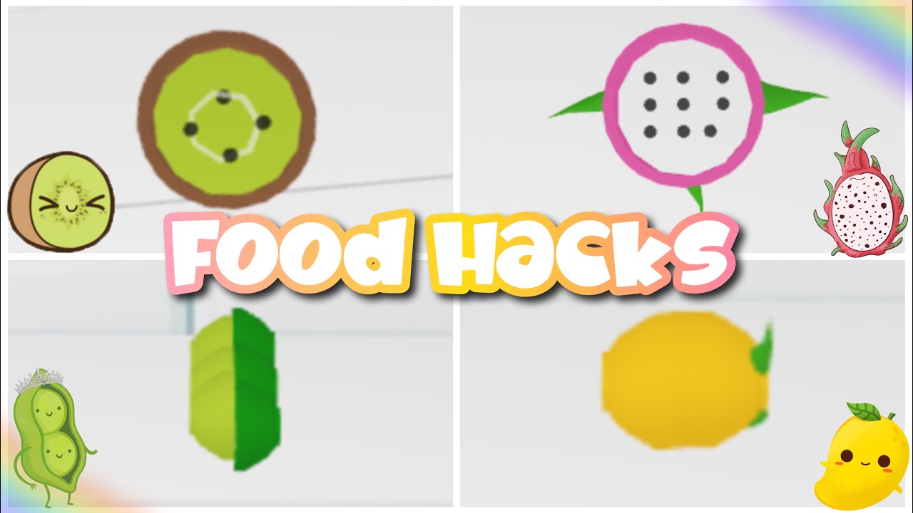 Food Hacks 🥭 🥝 - Adopt Me Building Hacks • Itz Sweet Mango ♡︎ - YouTube
